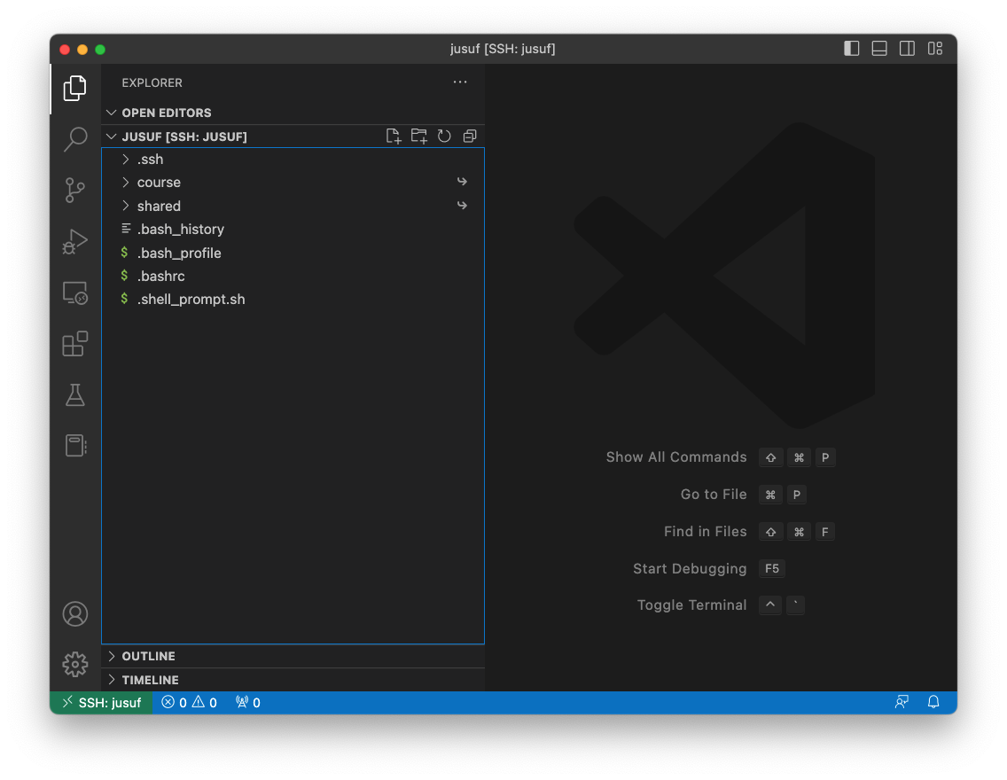 Accessing the machines, intro